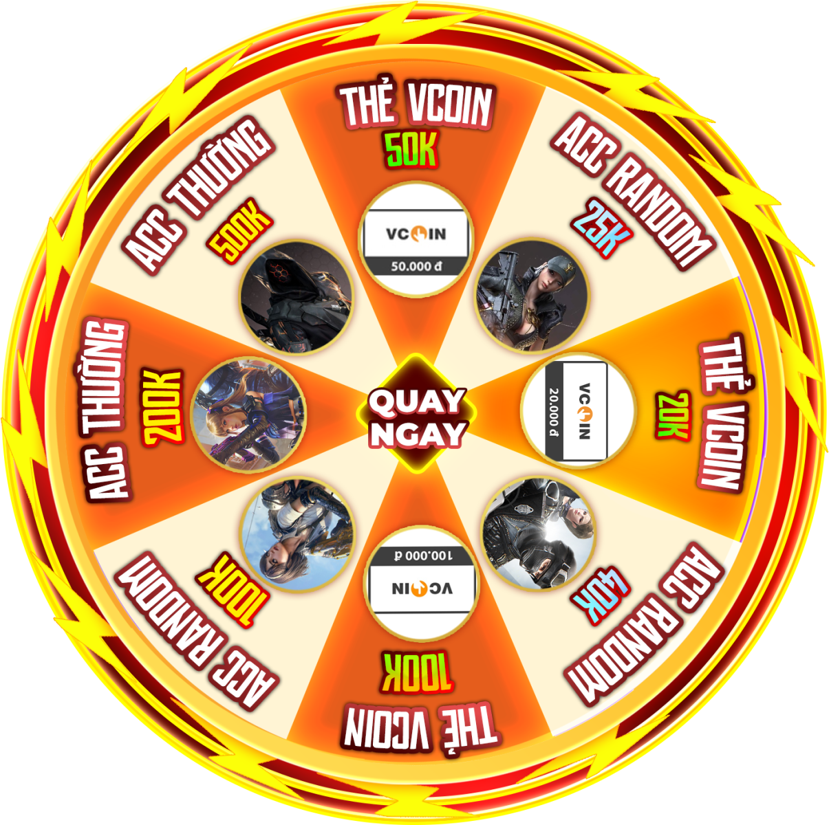 Vòng Quay Nick CF Ngon